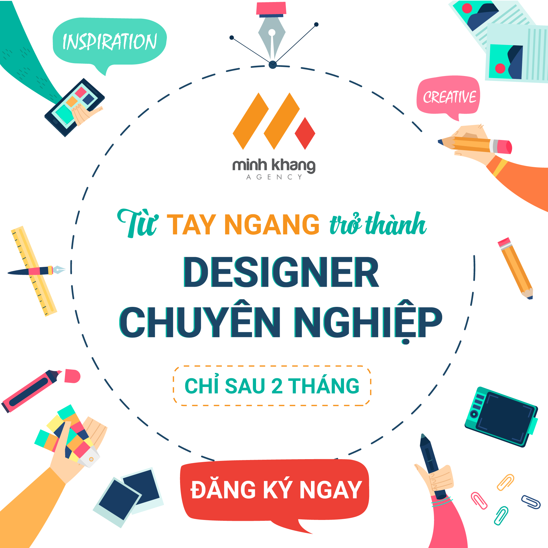 Khóa học designer chuyên nghiệp chỉ sau 2 tháng - MKA Brand Strategy Agency